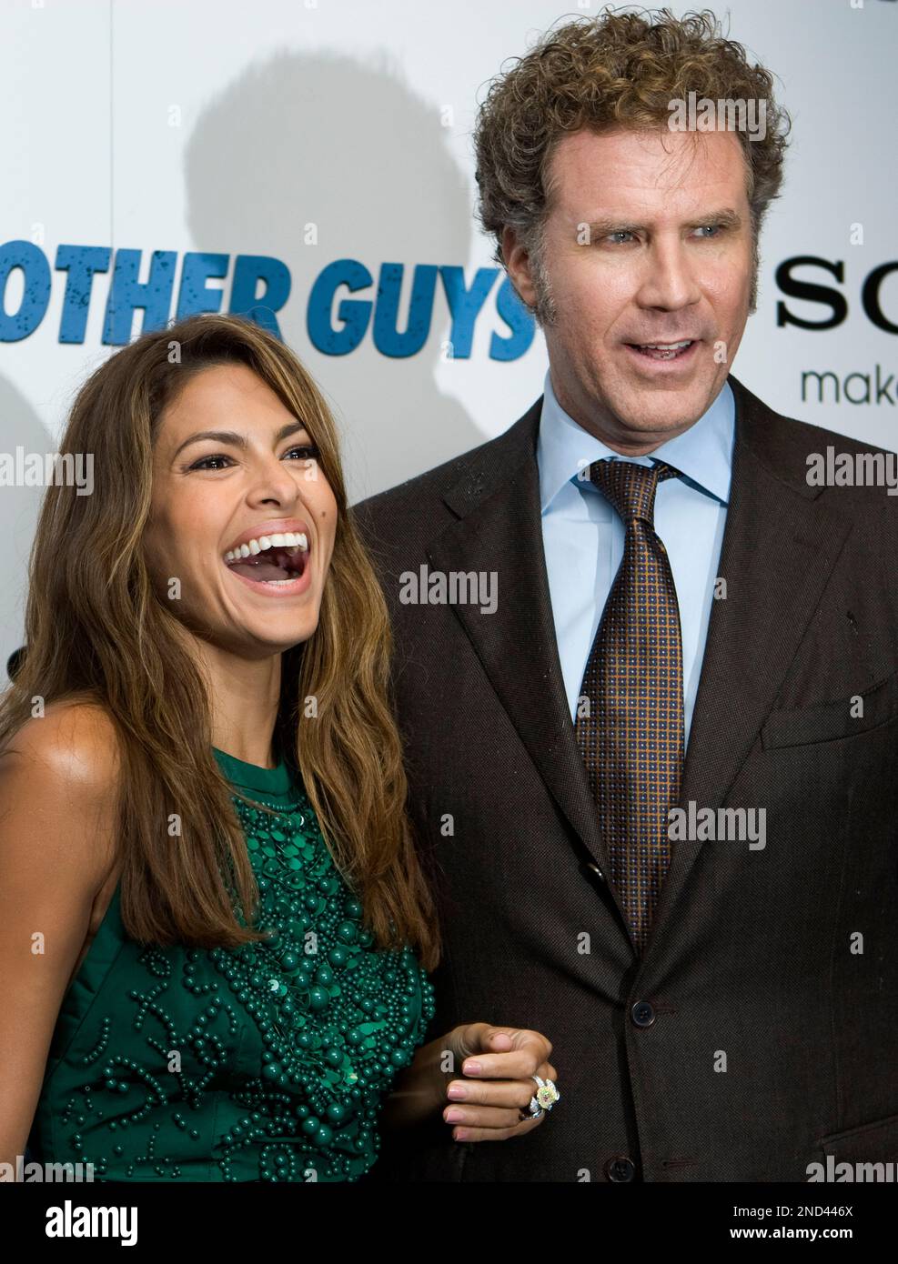 U.S actress Eva Mendes and U.S actor Will Ferrell arrives for the UK ...