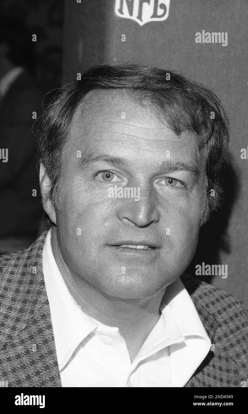 Chuck Noll, head coach of the Pittsburgh Steelers, pictured in New York ...