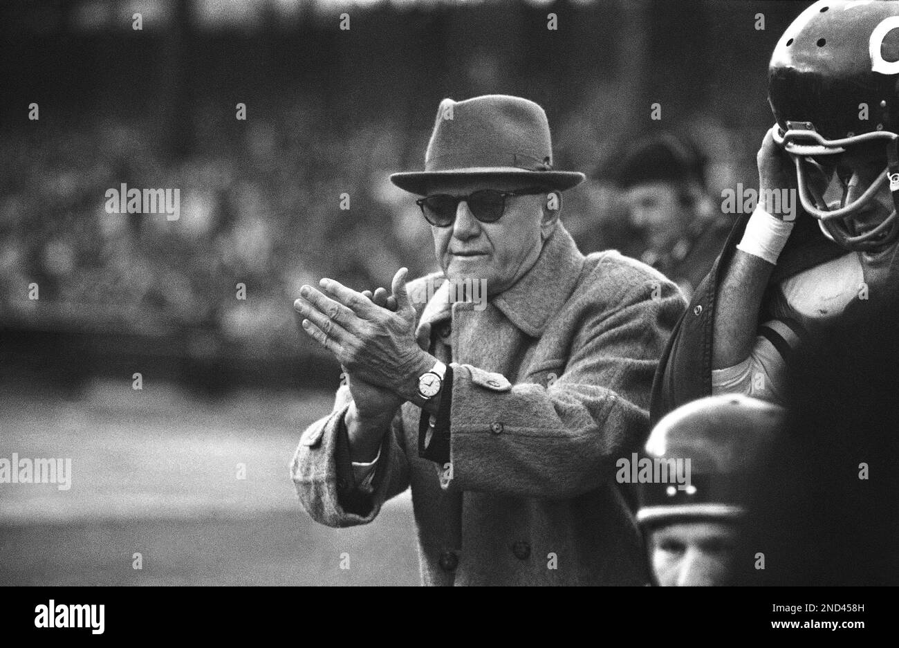 Photos mirror emotions of owner-coach George Halas of the Chicago Bears ...
