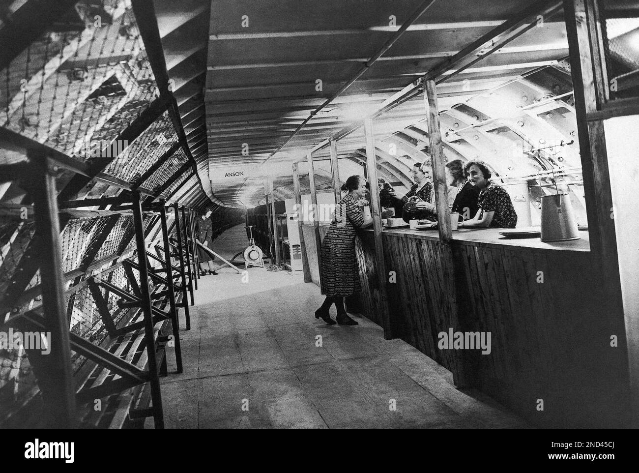 This Is The Canteen In One Of Londons New Deep Underground Air Raid Shelters Oct 20 1942
