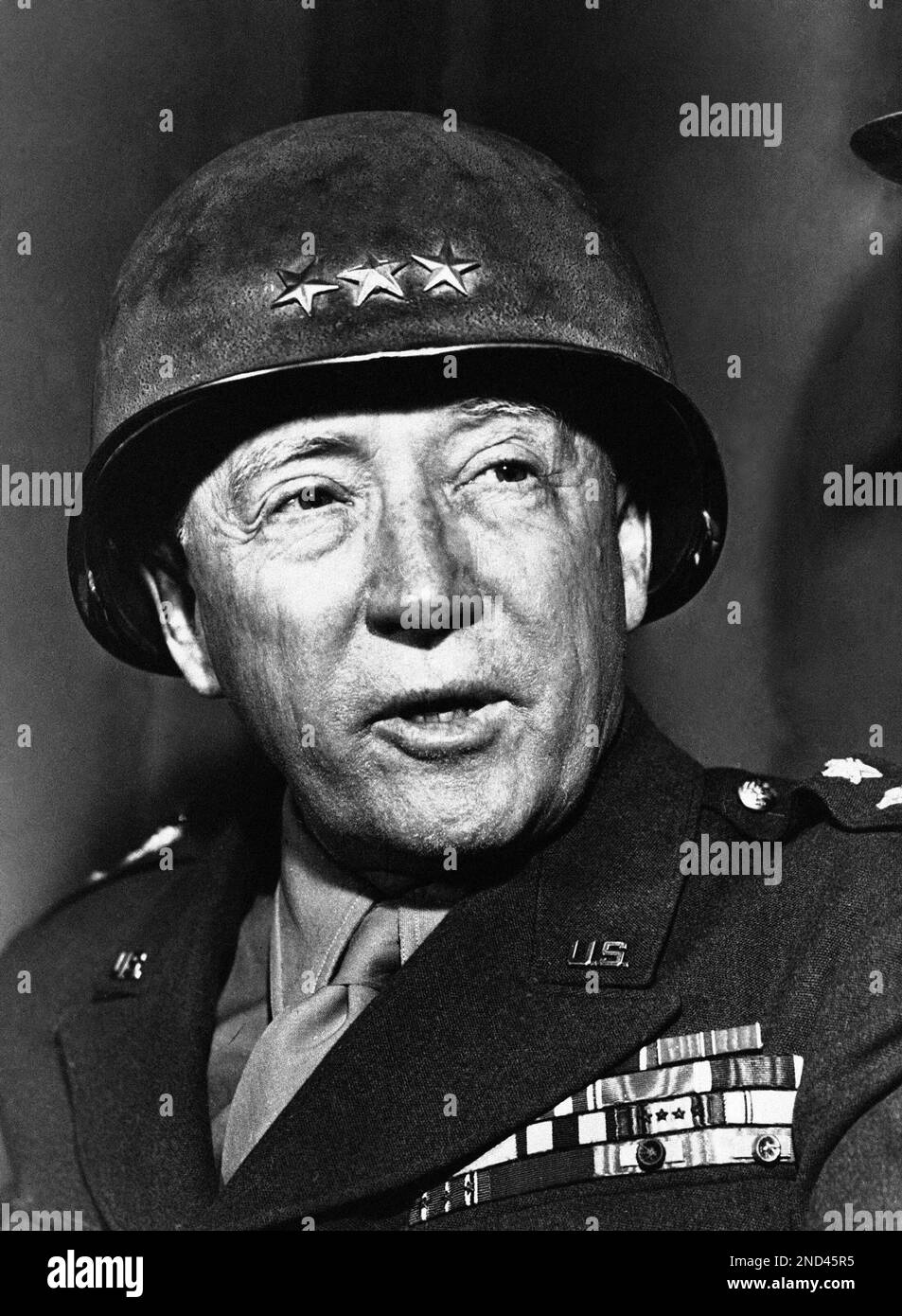 General George Patton, 3rd U.S. Army leader, in Germany, on April 11 ...