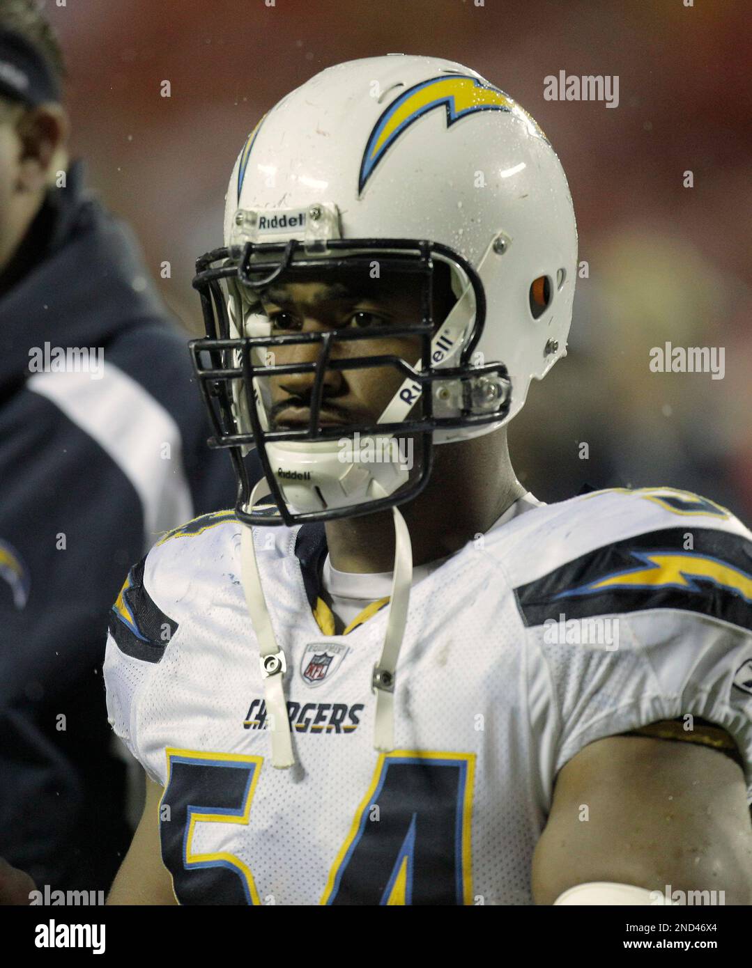 San Diego Chargers linebacker Stephen Cooper during the fourth quarter ...