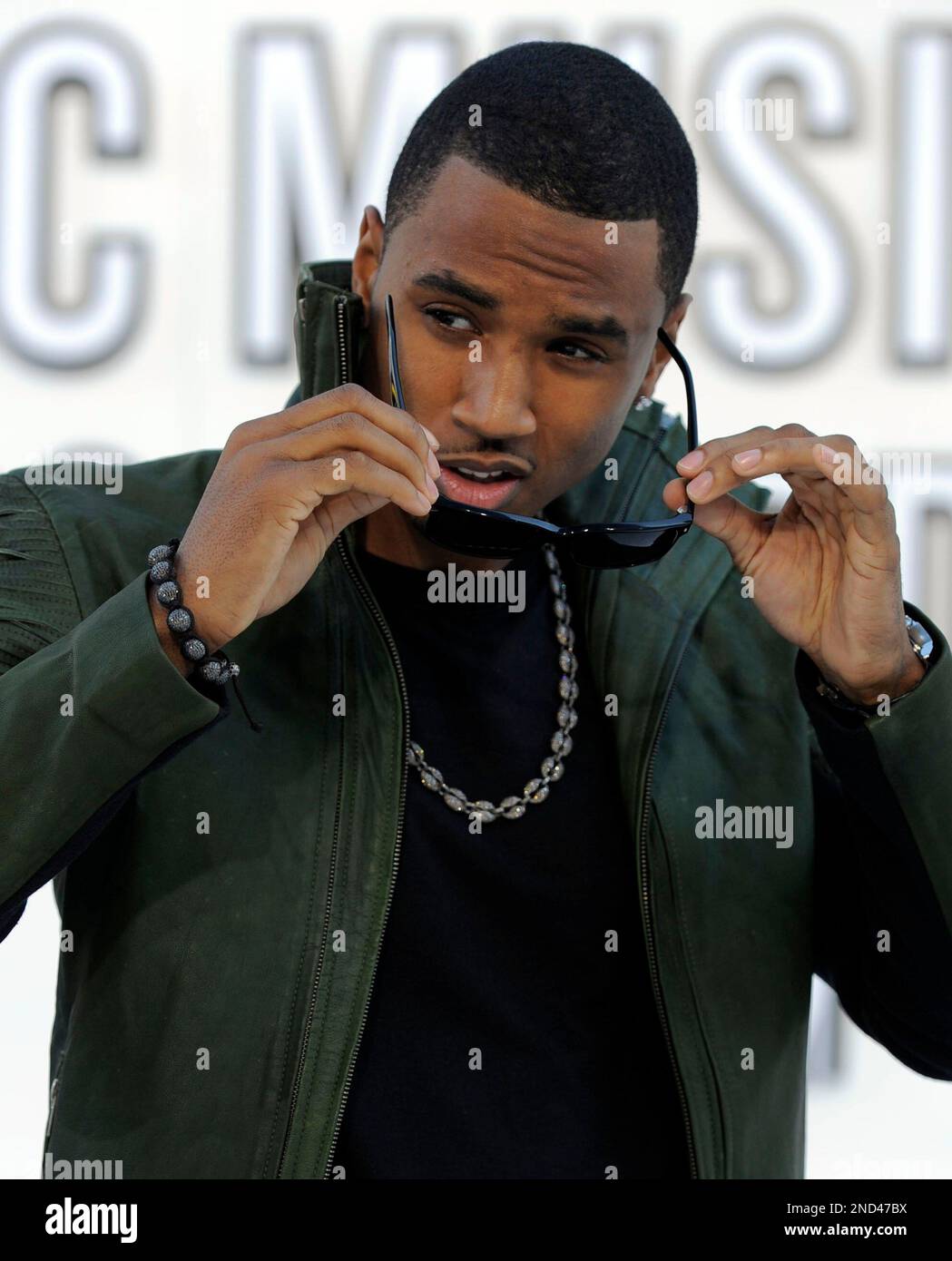Tremaine Aldon Neverson, also known as Trey Songz, arrives at the MTV ...