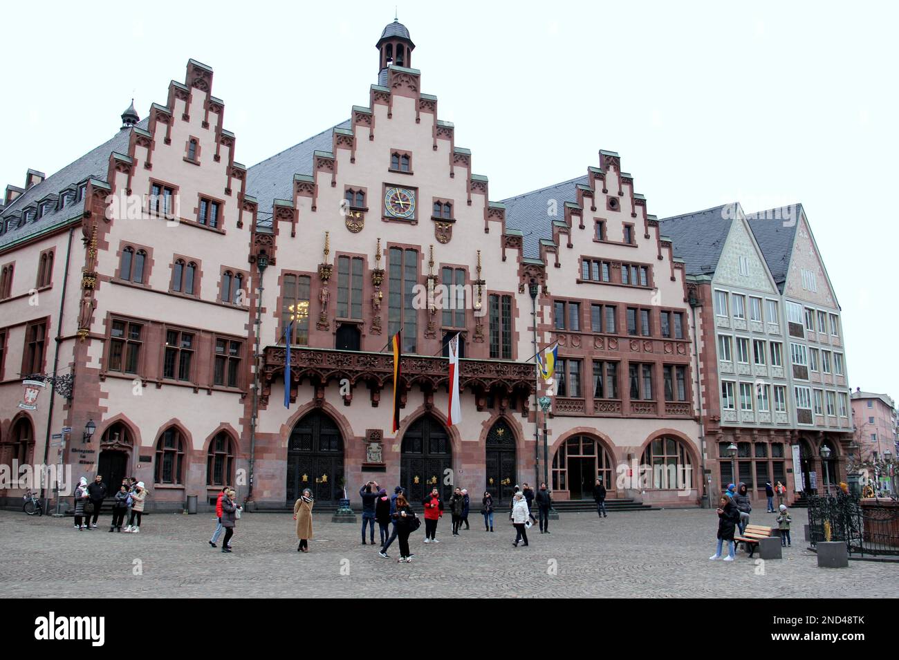 Roemer, medieval building in the Old Town, city hall (Rathaus) of ...