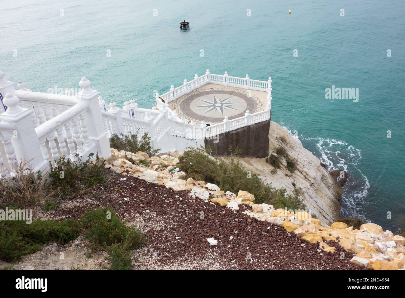 The Balcon and viewpoint on the outcrop where Benidorm Castle once ...