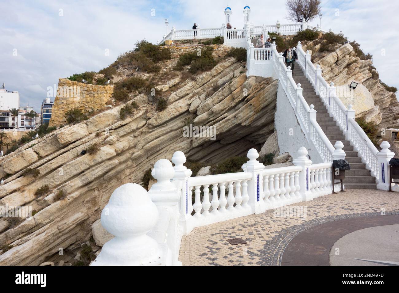 The Balcony and viewpoint on the outcrop where Benidorm Castle once ...