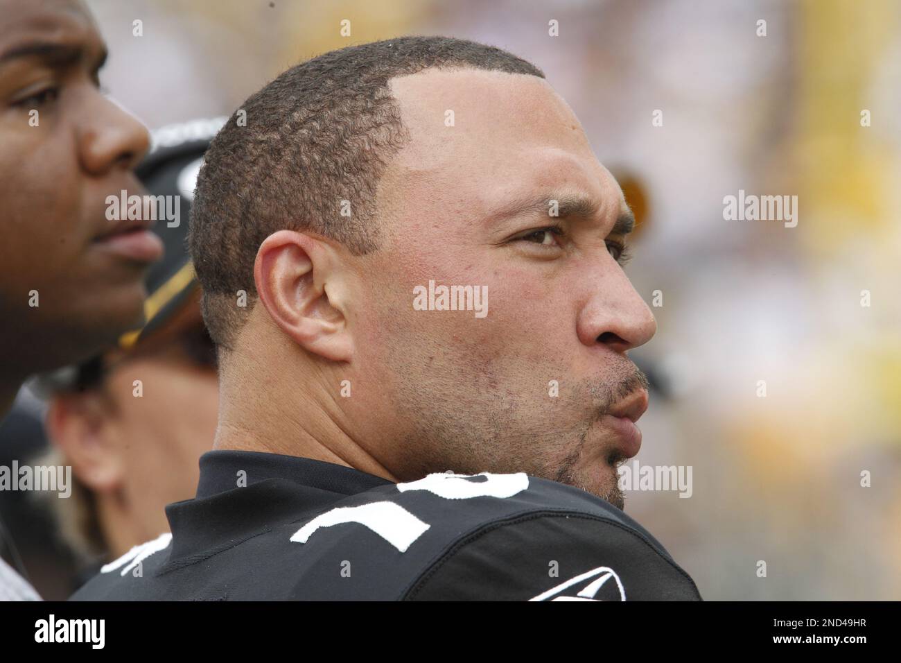 Pittsburgh Steelers quarterback Charlie Batch stands on the sidelines ...