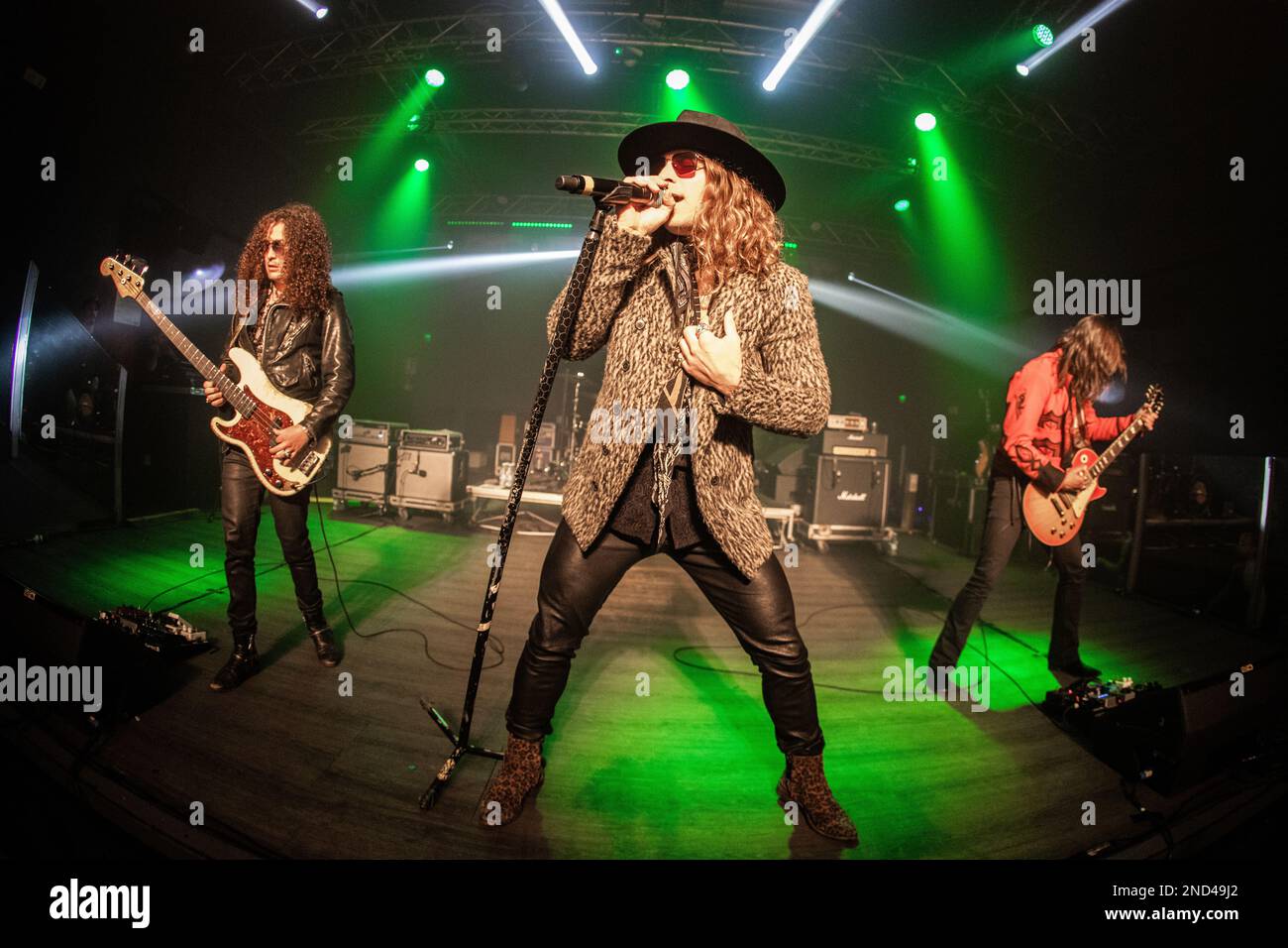 Milan Italy. 14 February 2023. The American band DIRTY HONEY performs ...