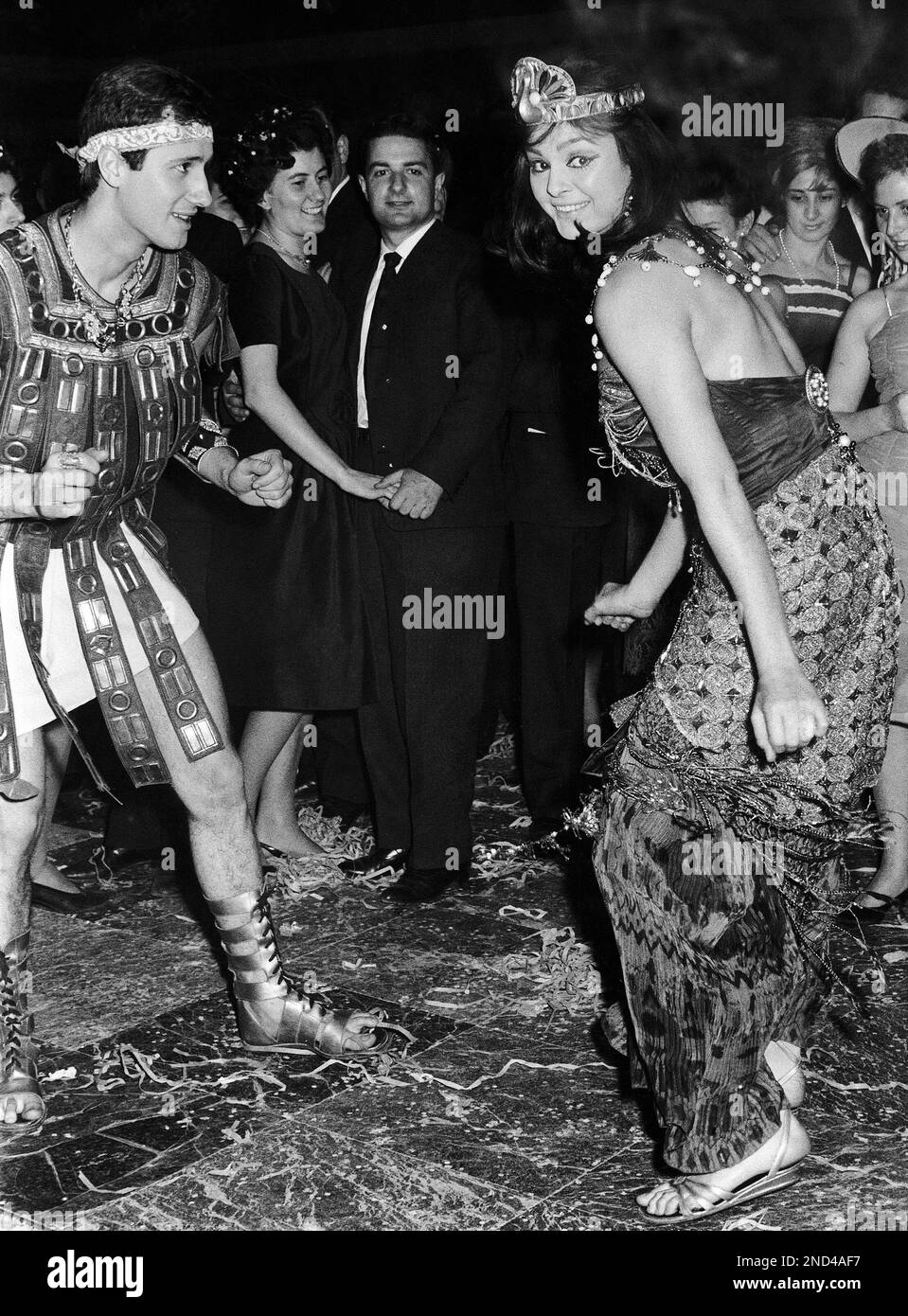 Israeli-born French actress Daliah Lavi, dressed as Egyptian Queen ...