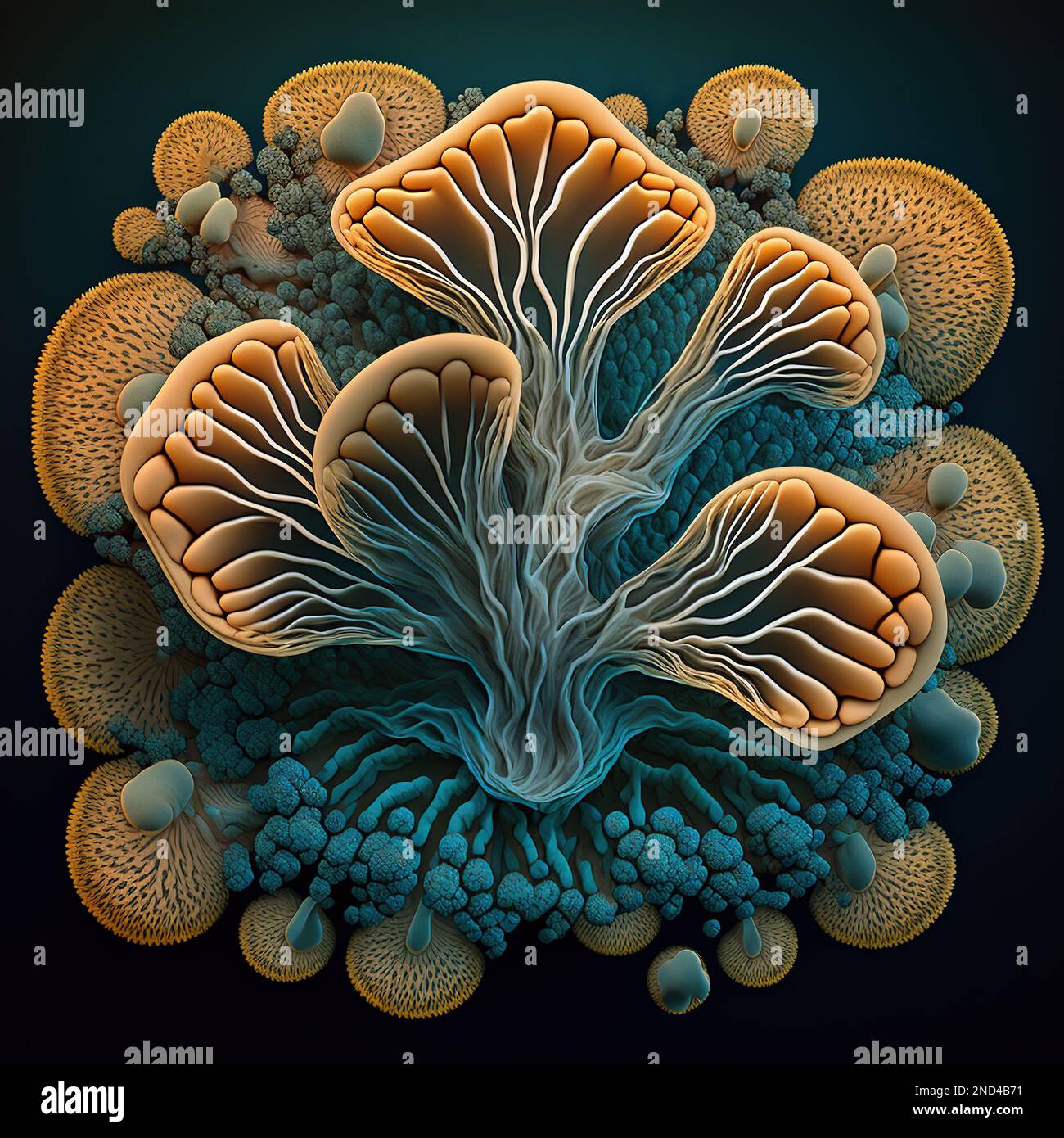 Mushroom mycelium microscope hi-res stock photography and images - Alamy
