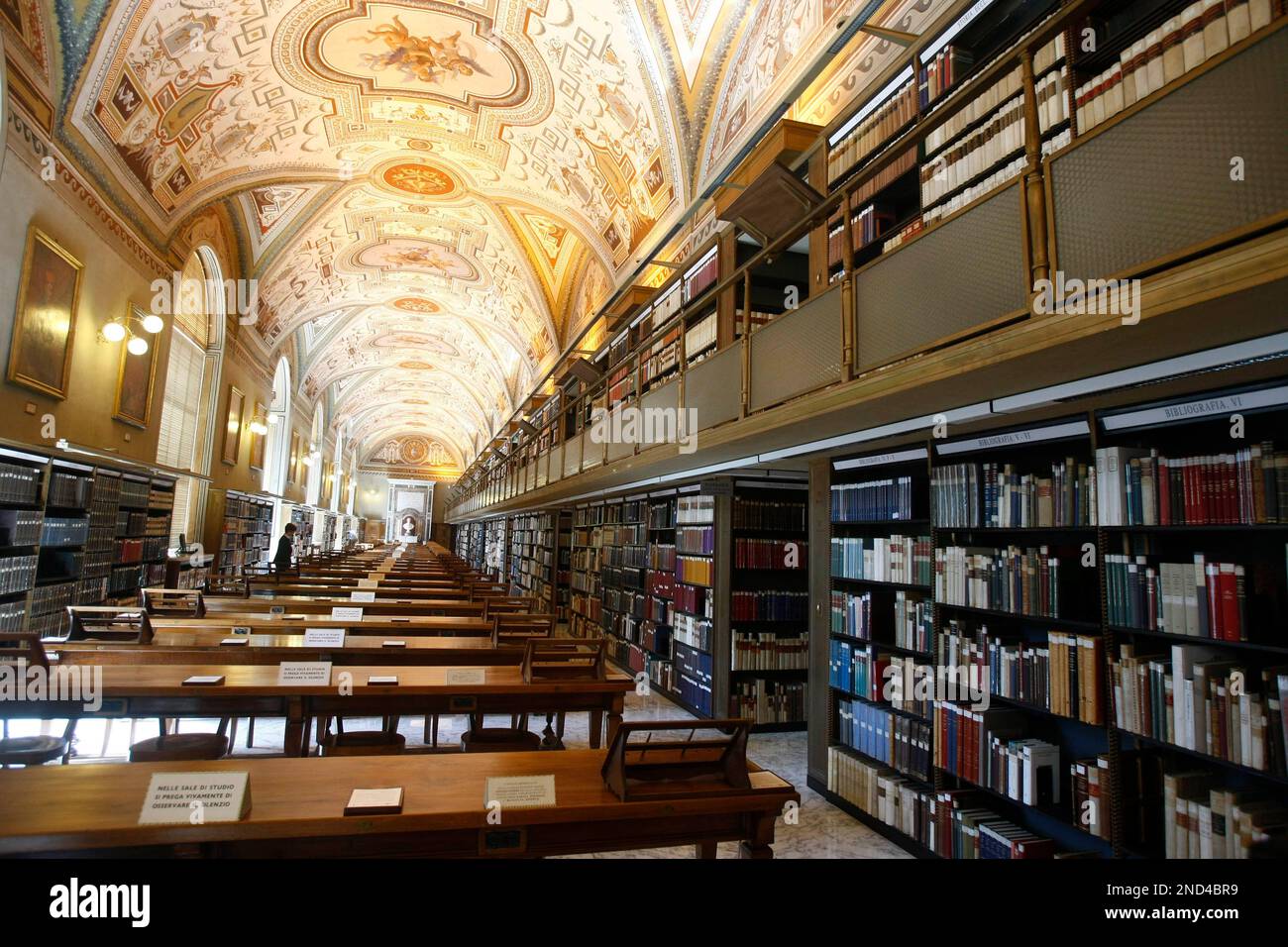 A view of the Vatican Apostolic Library, Vatican City, Monday, Sept. 13 ...