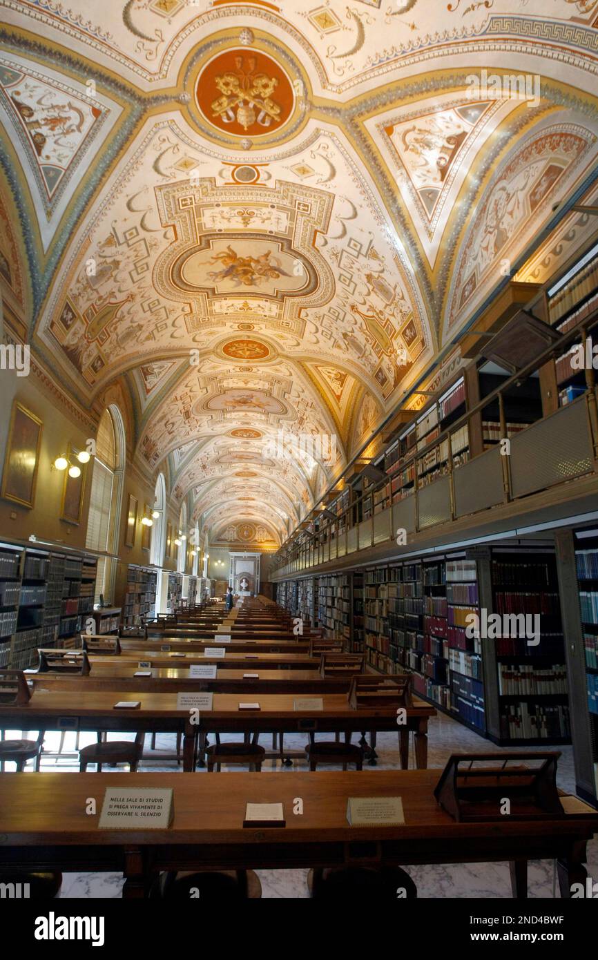 A view of the Vatican Apostolic Library, Vatican City, Monday, Sept. 13 ...