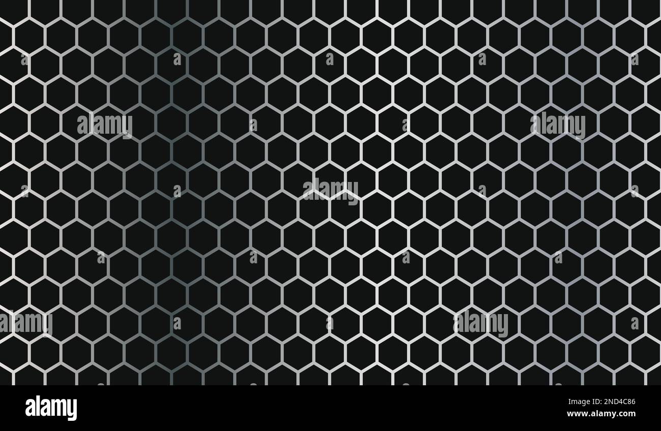 Dark Honeycomb Metallic Carbon Texture Background Stock Vector Image ...