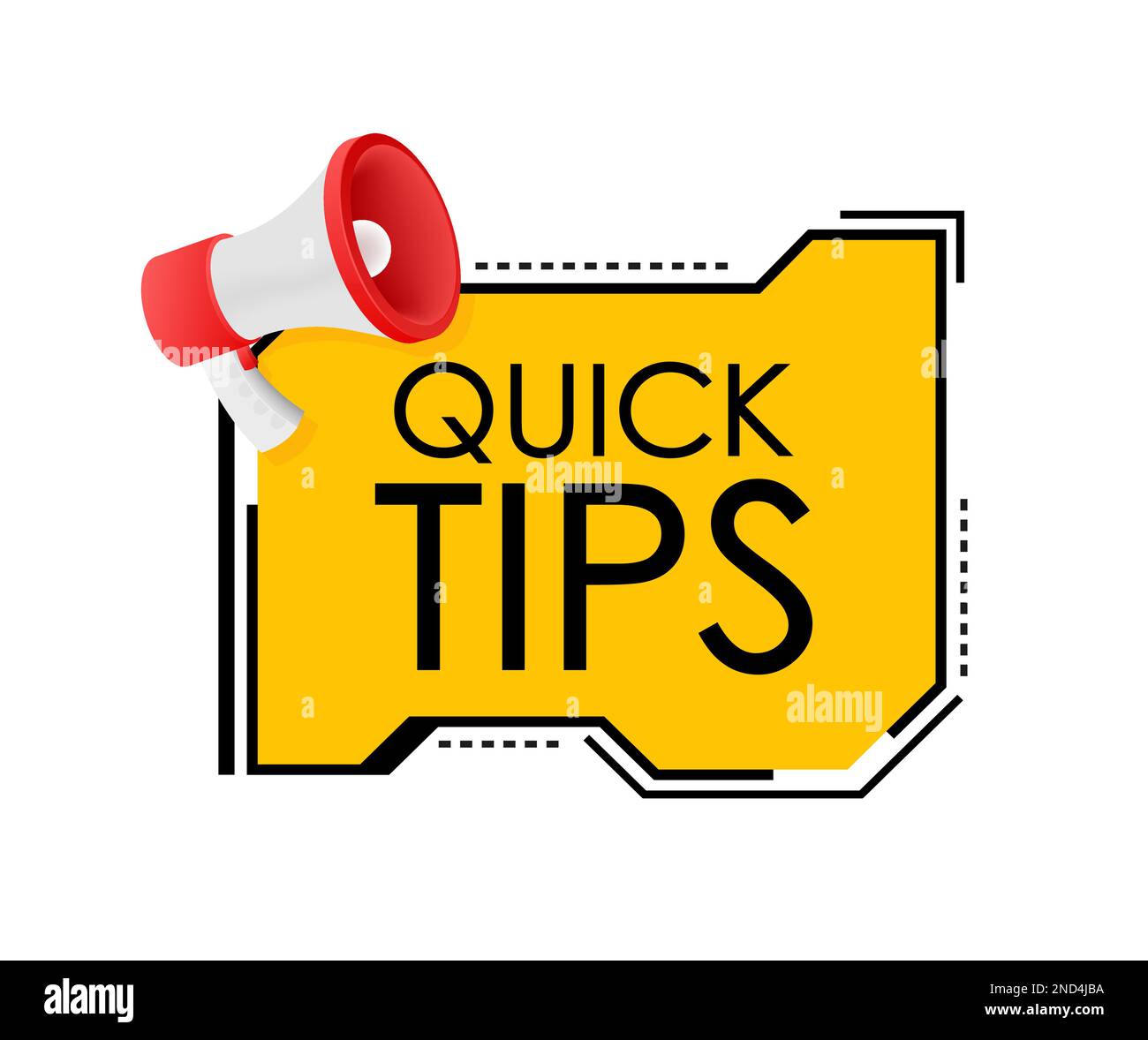 Quick tips icon badge. Ready for use in web or print design. Vector ...