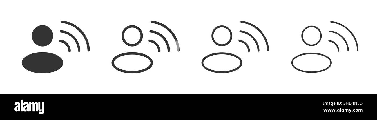 Speech icons collection in two different styles and different stroke. Vector illustration EPS10 ...