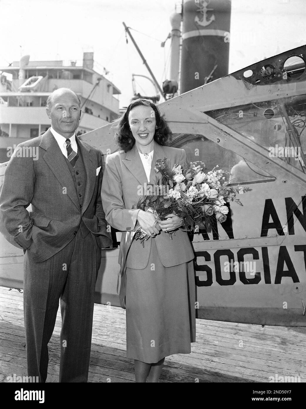 Commander Finn Ronne, leader of the Ronne Antarctic research expedition ...
