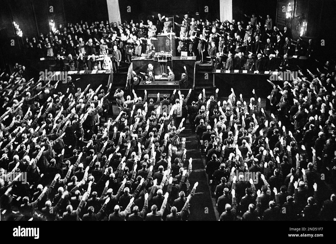 Chancellor Adolf Hitler addressed the German Reichstag in Berlin on Jan ...