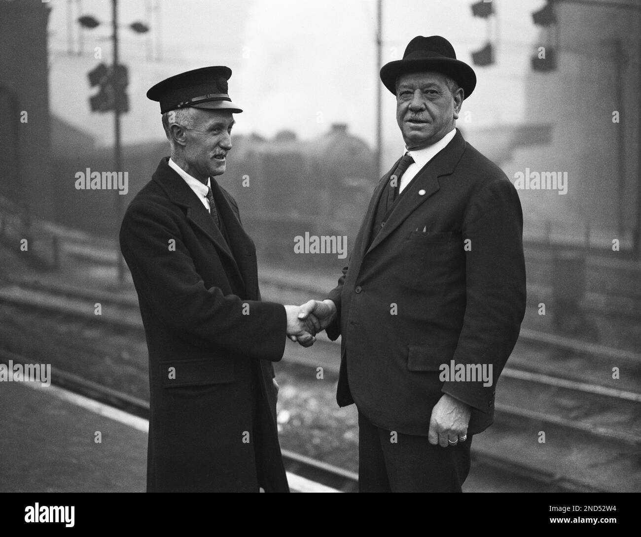Will Thorne, M. P. being congratulated by an old colleague at King's ...