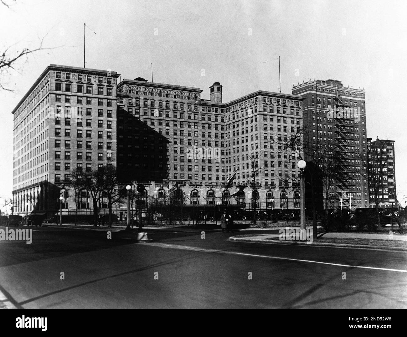 The Drake Hotel in Chicago, Illinois, USA pictured around February 1930 ...
