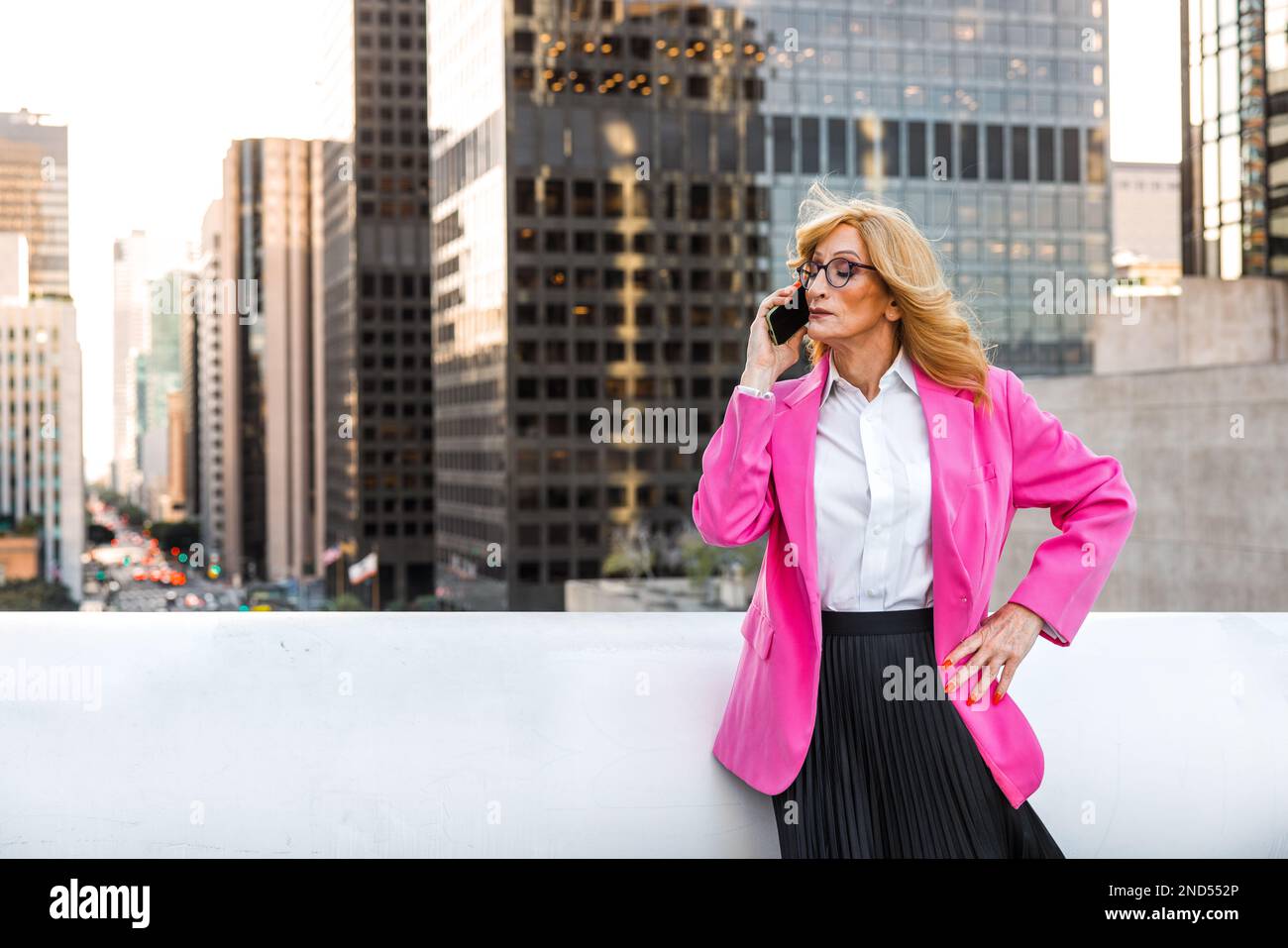 Transgender business woman lifestyle moments in downtown, Los angeles ...