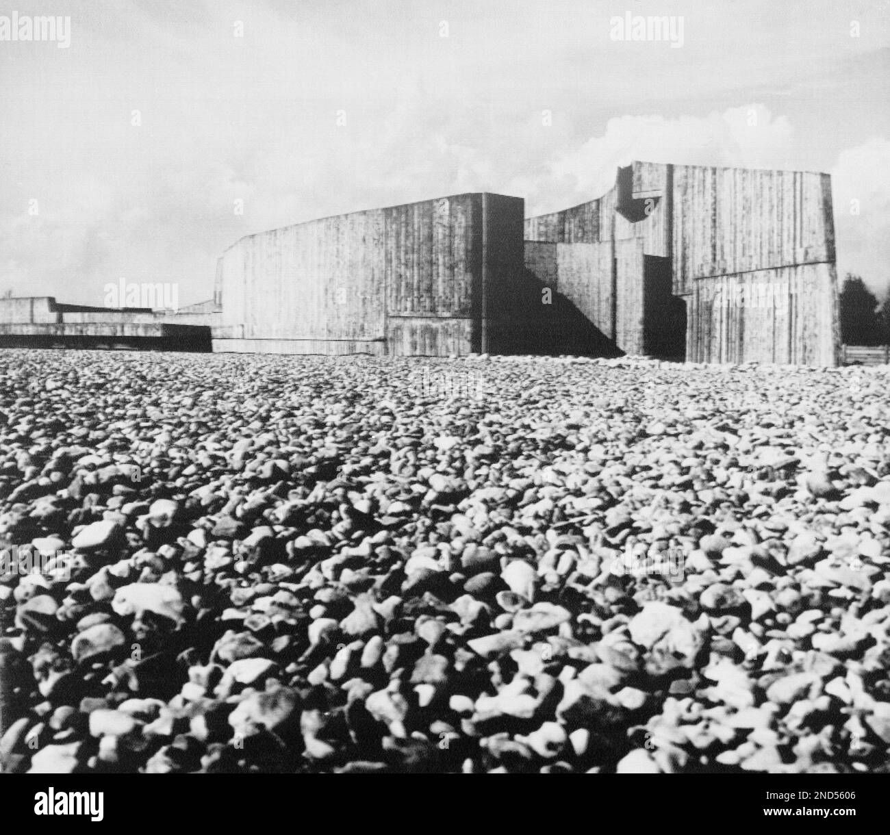 At the site of the former Nazi concentration camp at Dachau, near ...