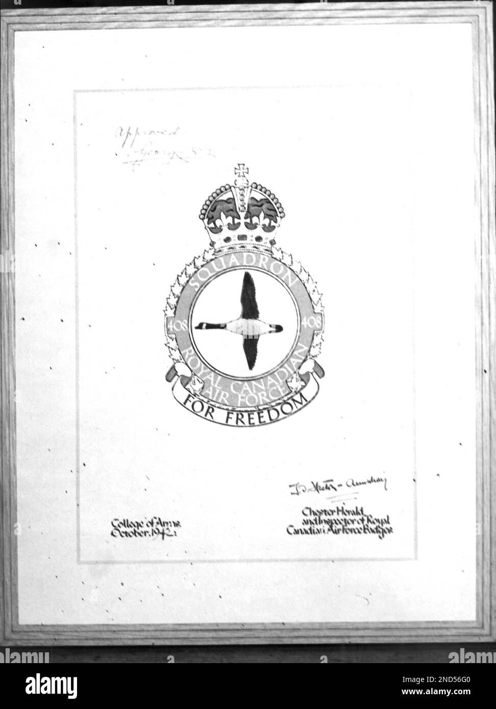 The first Royal Canadian Air Force bomber group ever to be formed came ...