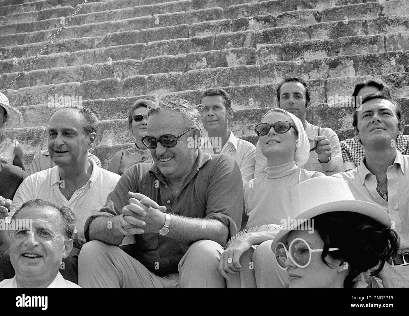 Prince Rainier III of Monaco and his wife, Princess Grace, during their ...