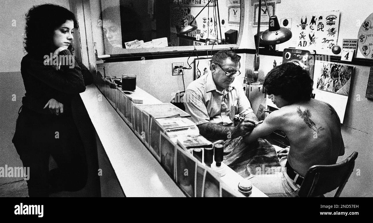 Buddy’s Tattoo Shop in Newport, Rhode Island shown Feb. 4, 1984, opens ...