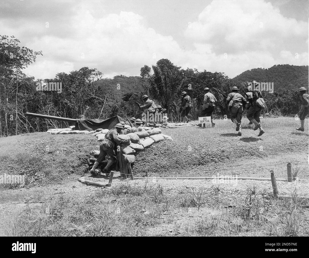 The important job of guarding Trinidad, British West Indies, eastern ...