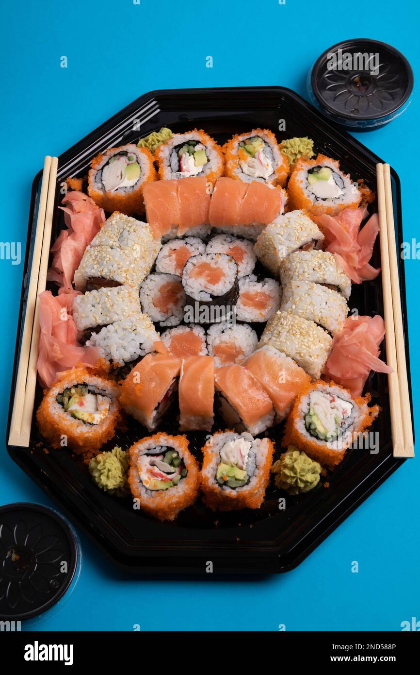 Sushi menu photo hi-res stock photography and images - Alamy
