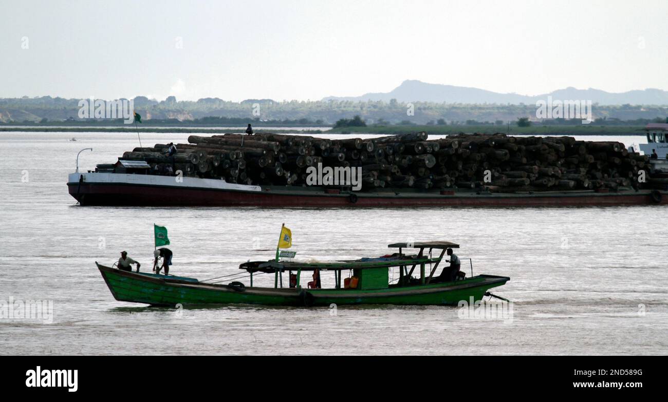 In this photo taken on Monday, Sept. 6, 2010, a boat runs along the ...