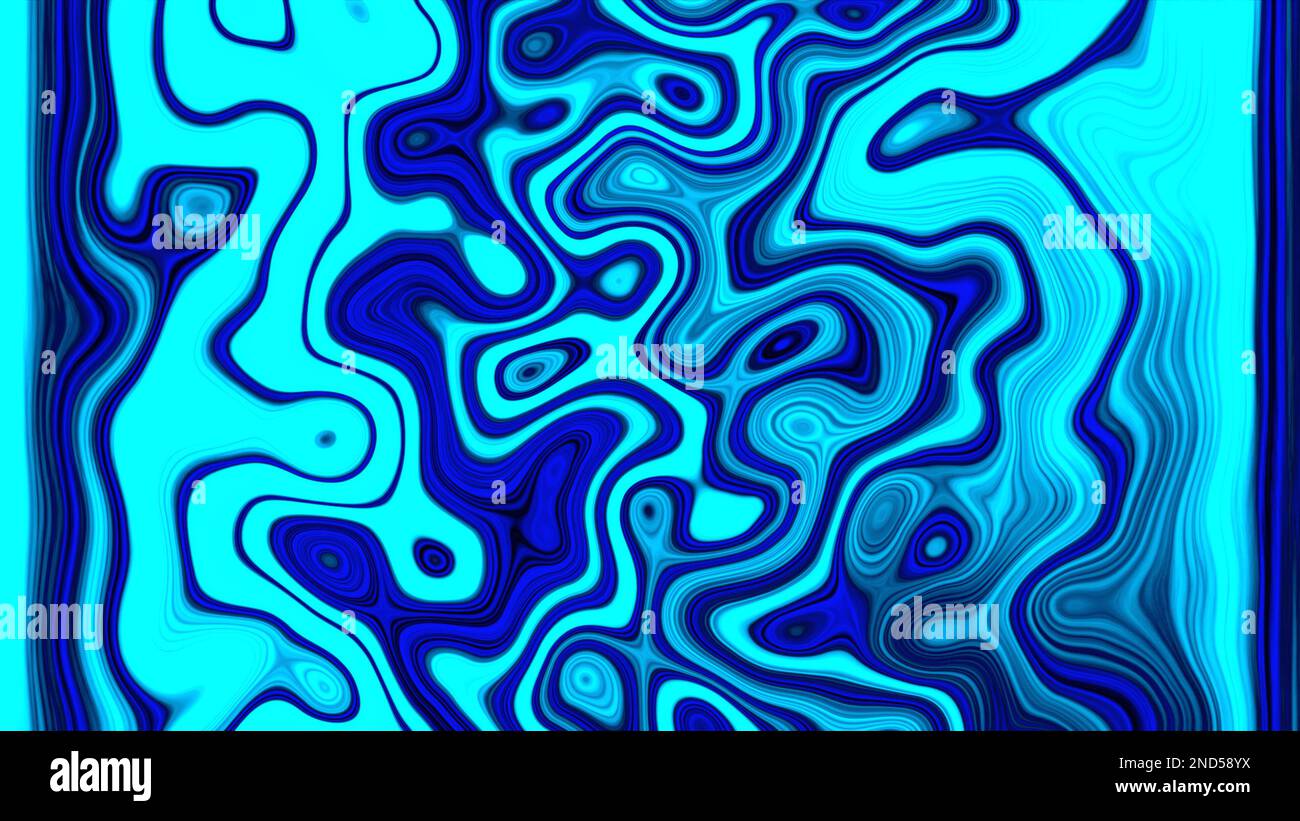 Liquid paint texture in blue and sky blue. Seamless liquid marble ...
