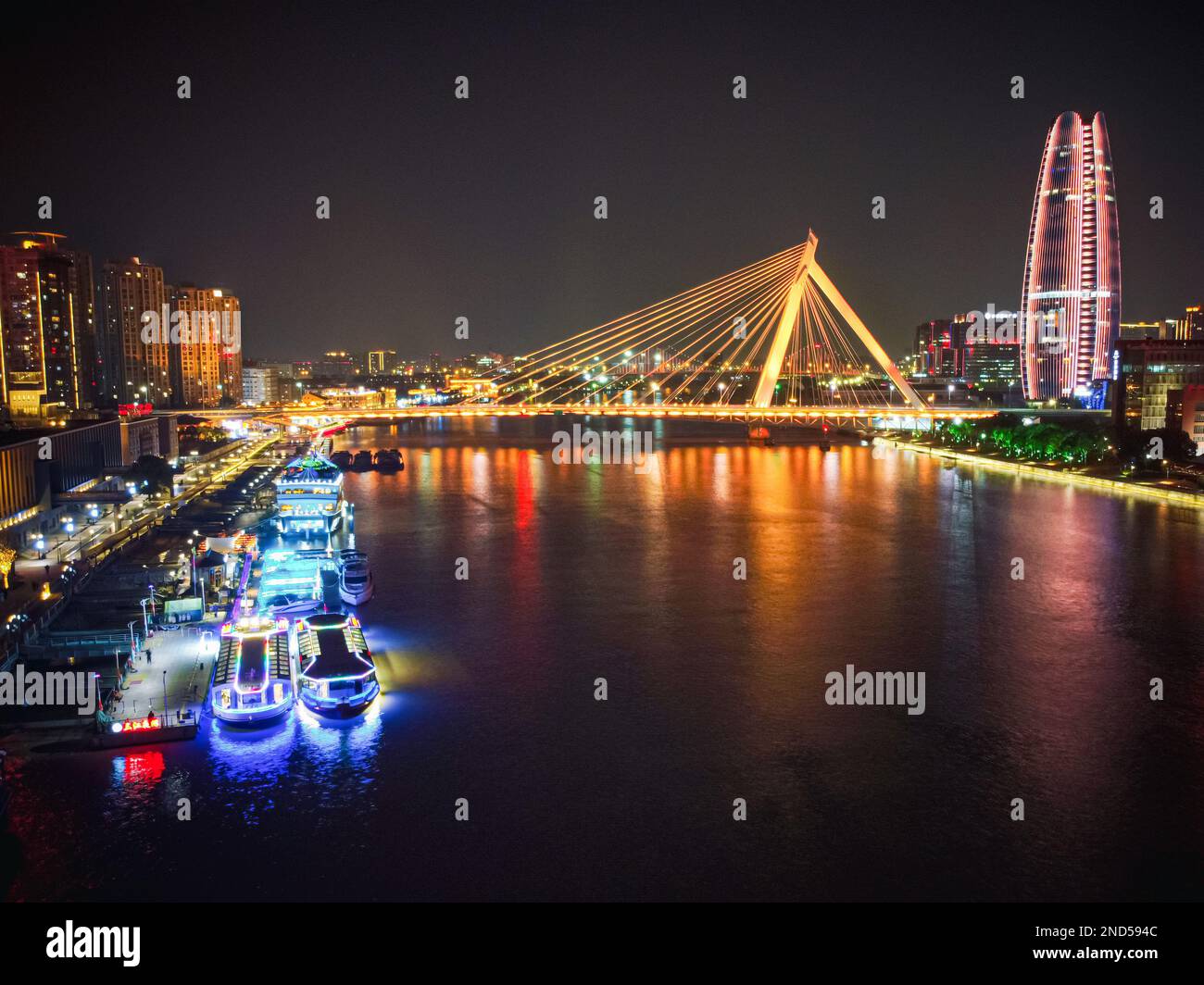 Ningbo. 15th Feb, 2023. This aerial photo taken on Feb. 15, 2023 shows ...