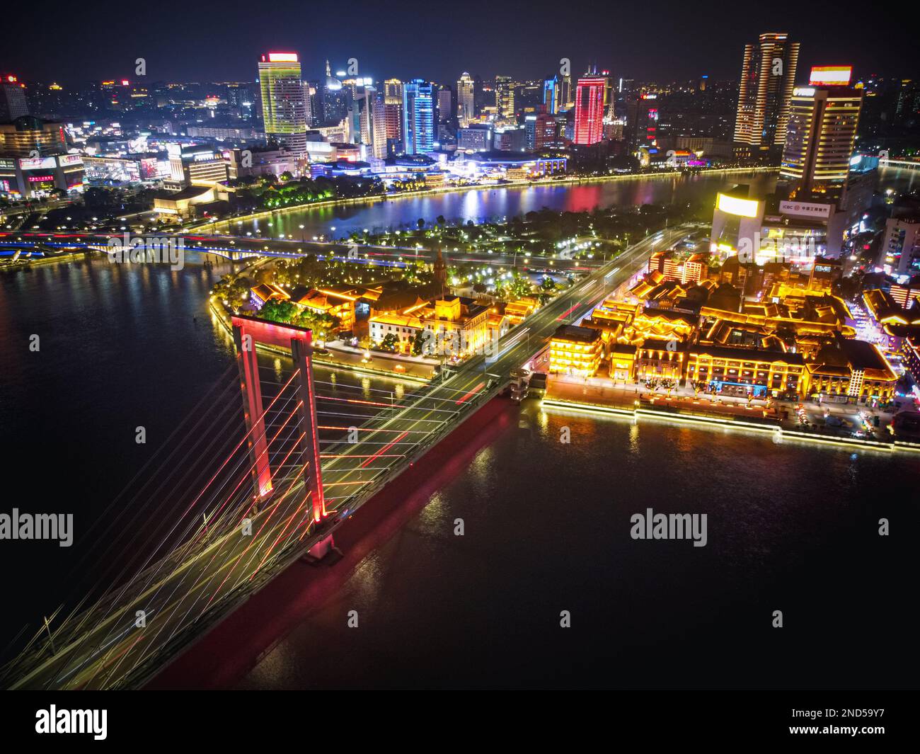 Ningbo. 15th Feb, 2023. This aerial photo taken on Feb. 15, 2023 shows ...