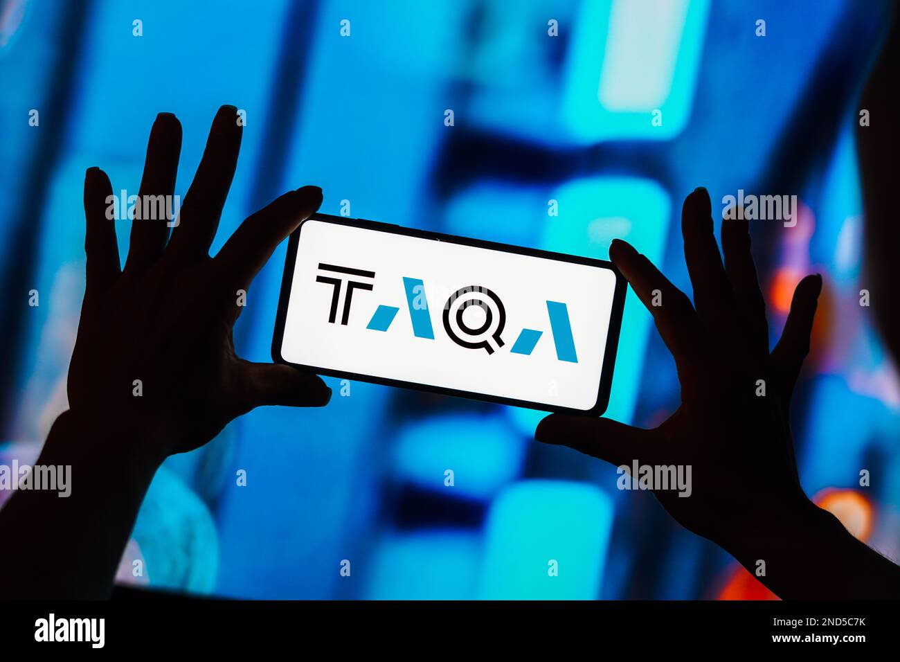 In this photo illustration, the Abu Dhabi National Energy Company (TAQA ...