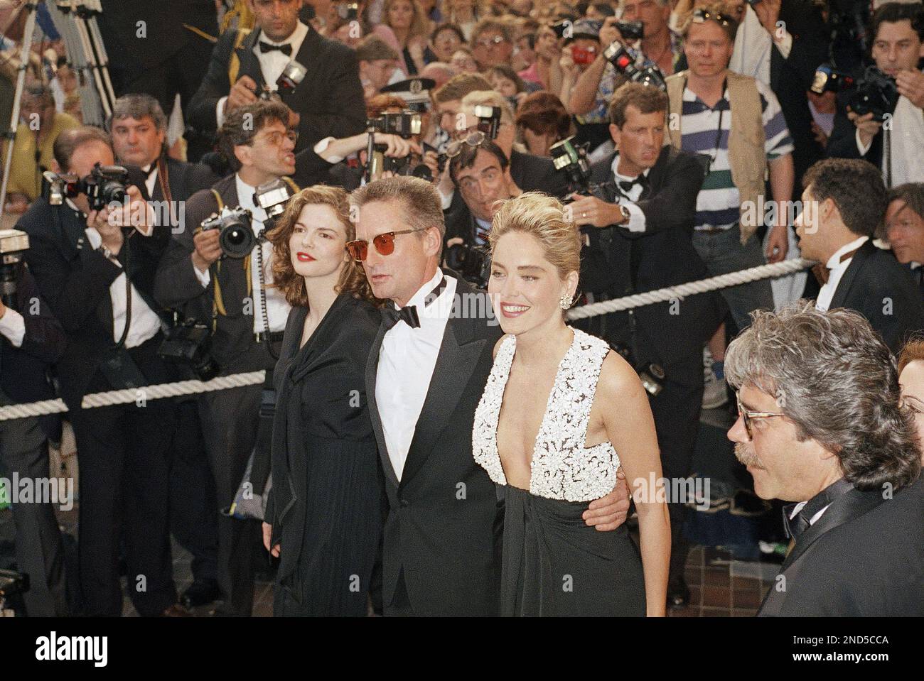 The three stars from the movie "Basic Instinct" arrive at the premiere ...