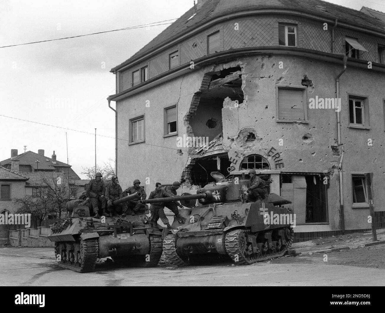 When the Seventh Army attacked and captured Aschaffenburg, the Nazi ...