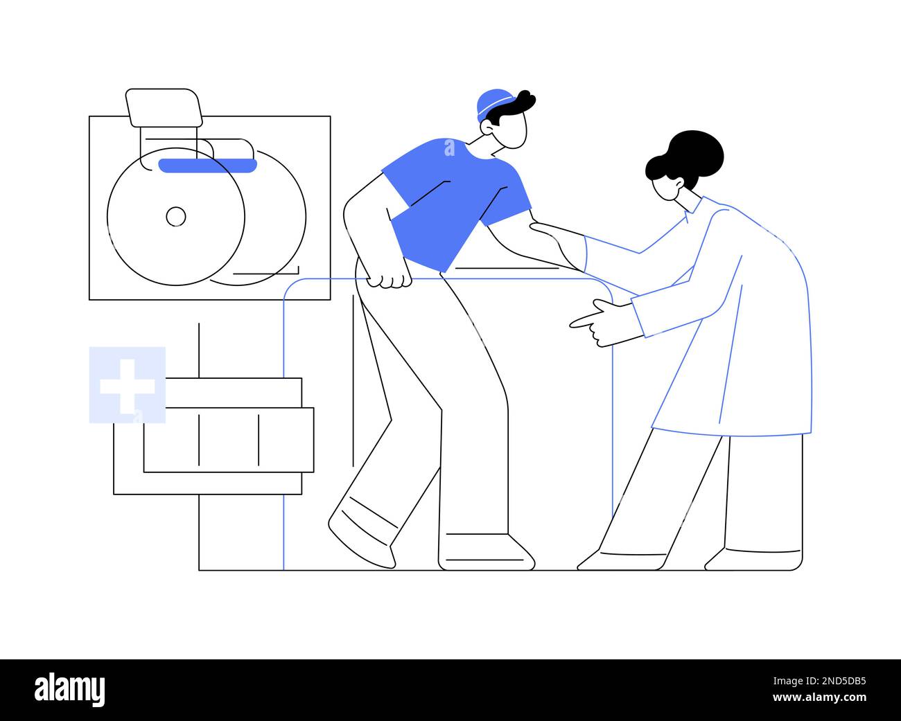 Rehabilitation hospital abstract concept vector illustration Stock ...