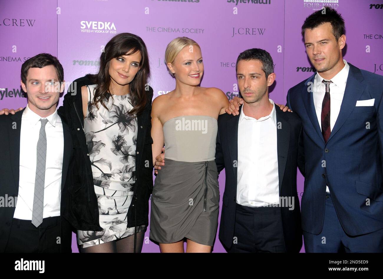 Actors, from left, Elijah Wood, Katie Holmes, Malin Akerman, Jeremy ...