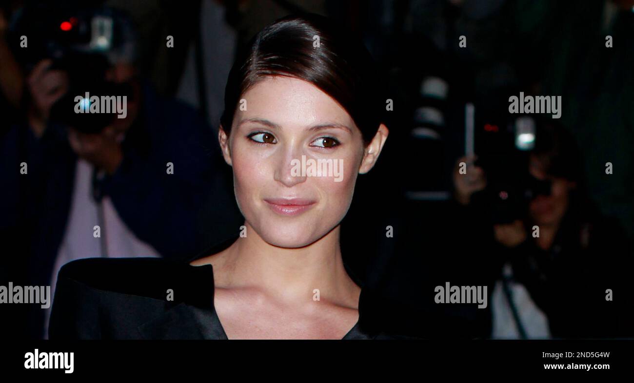 British actress Gemma Arterton arrives for the GQ Awards in London ...