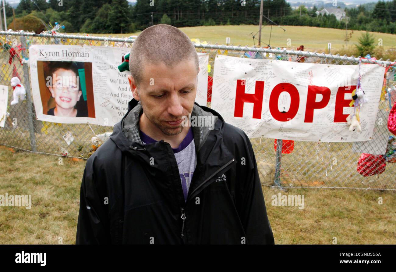 Kaine Horman, father of missing seven-year-old Kyron Horman, stands in ...