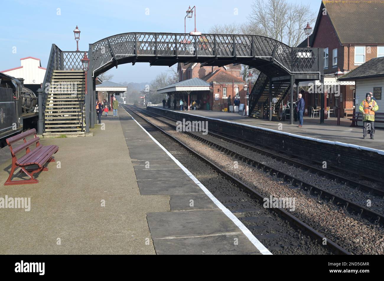 Sheffield Park Station on the Bluebell Railway Stock Photo - Alamy