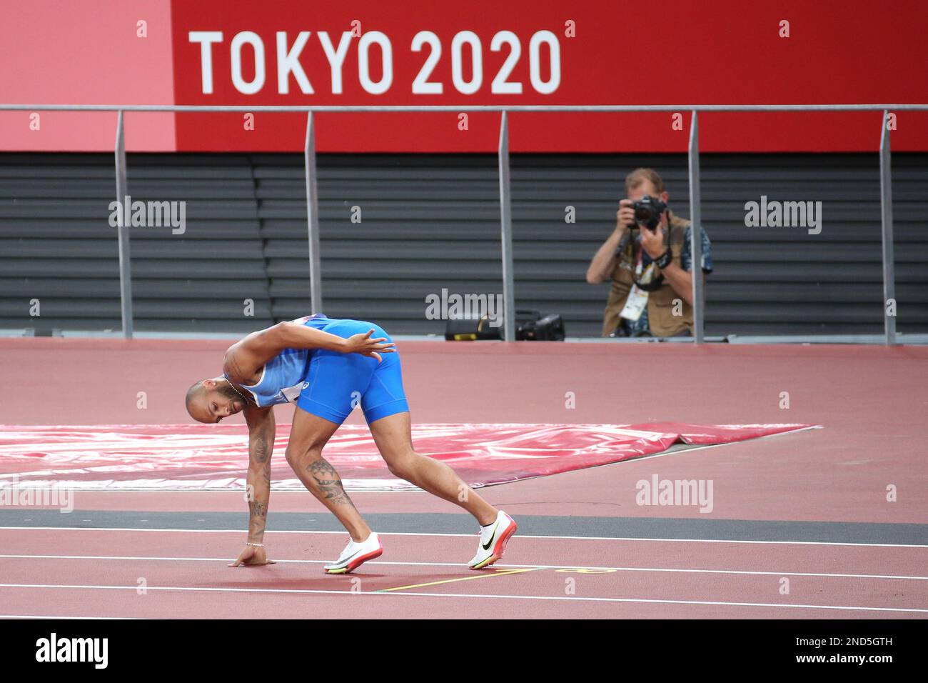 AUG 06, 2021 - Tokyo, Japan: Marcell JACOBS of Italy in the Athletics ...