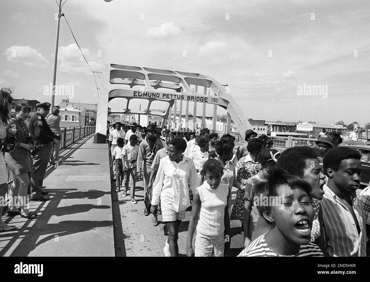 Singing freedom songs, several hundred marchers mark the anniversary of ...