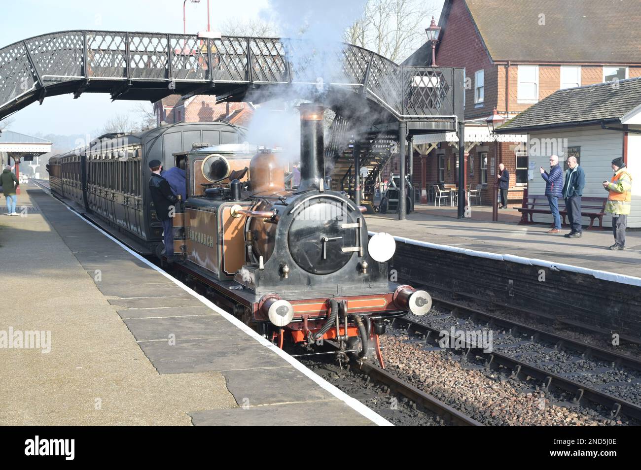 Fenchurch a Terrier locomotive pulling a passenger train on The ...