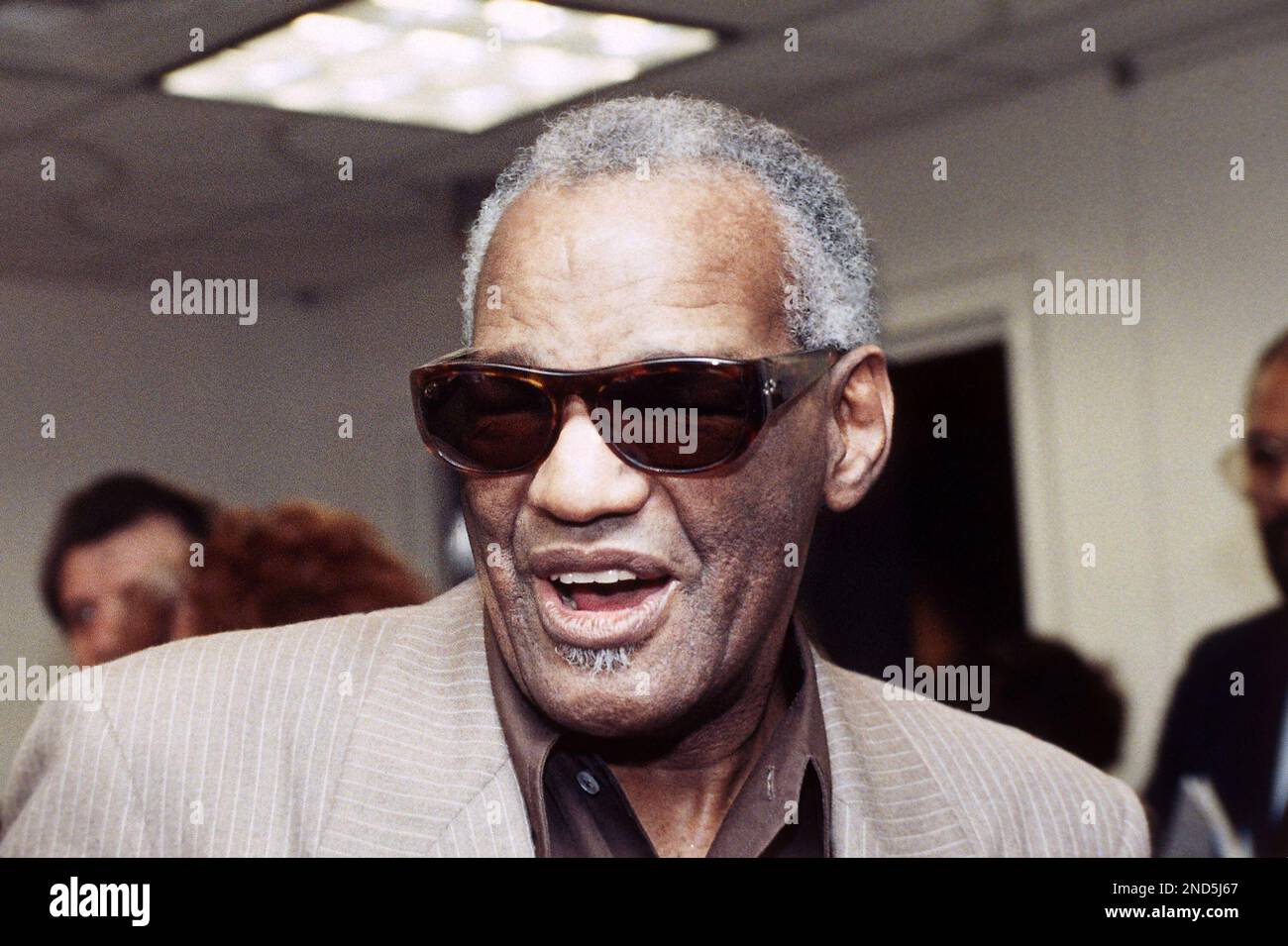 Portrait of jazz and pop musician Ray Charles taken in 1989. (AP Photo ...