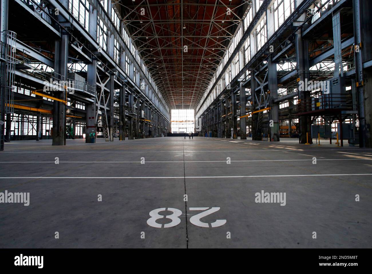 Inside the huge building at Factory OS where they are ramping up to ...