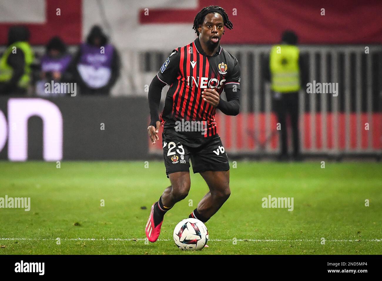 Jordan LOTOMBA of Nice during the French championship Ligue 1 football ...