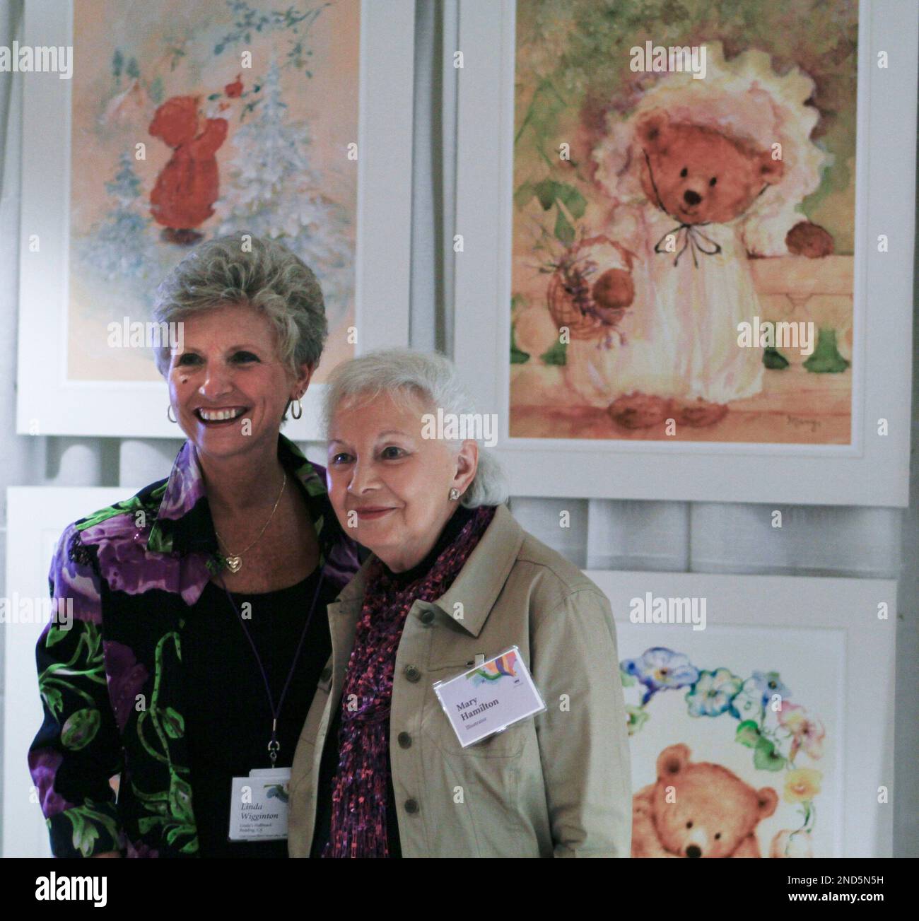 Mary Hamilton, right, a Hallmark Cards Inc. illustrator for 50 years ...