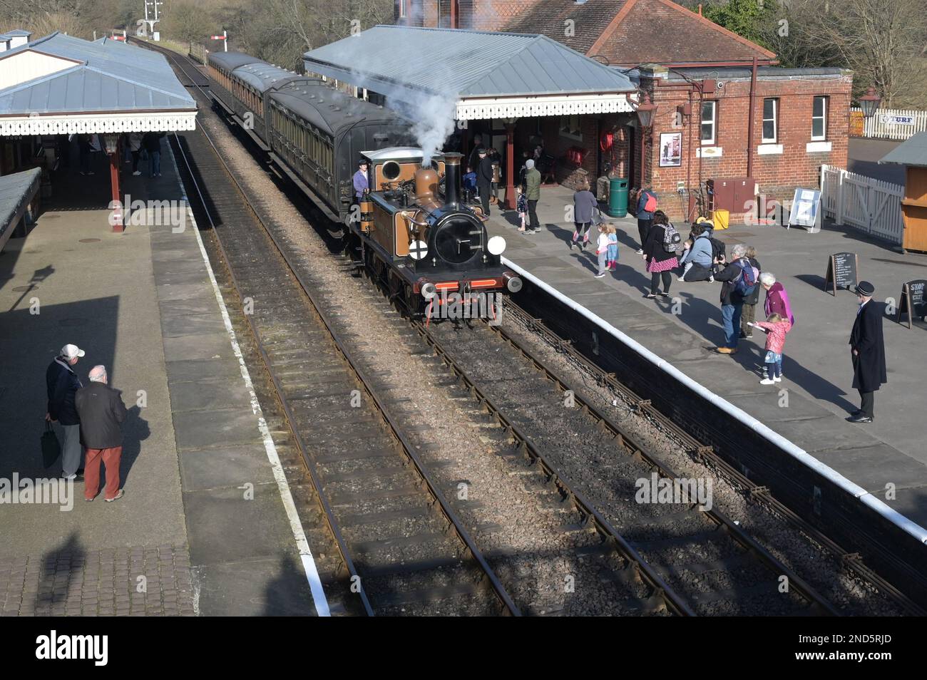 Fenchurch a Terrier locomotive pulling a passenger train on The ...